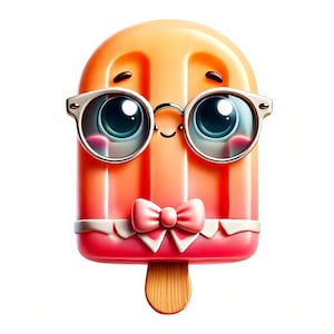 Cute Ice Cream Clipart | 12 High-quality Jpgs | Adorable Ice Cream ...