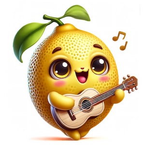 Cute Lemon Clipart Bundle - 10 High-quality Jpgs - Charming Lemon ...