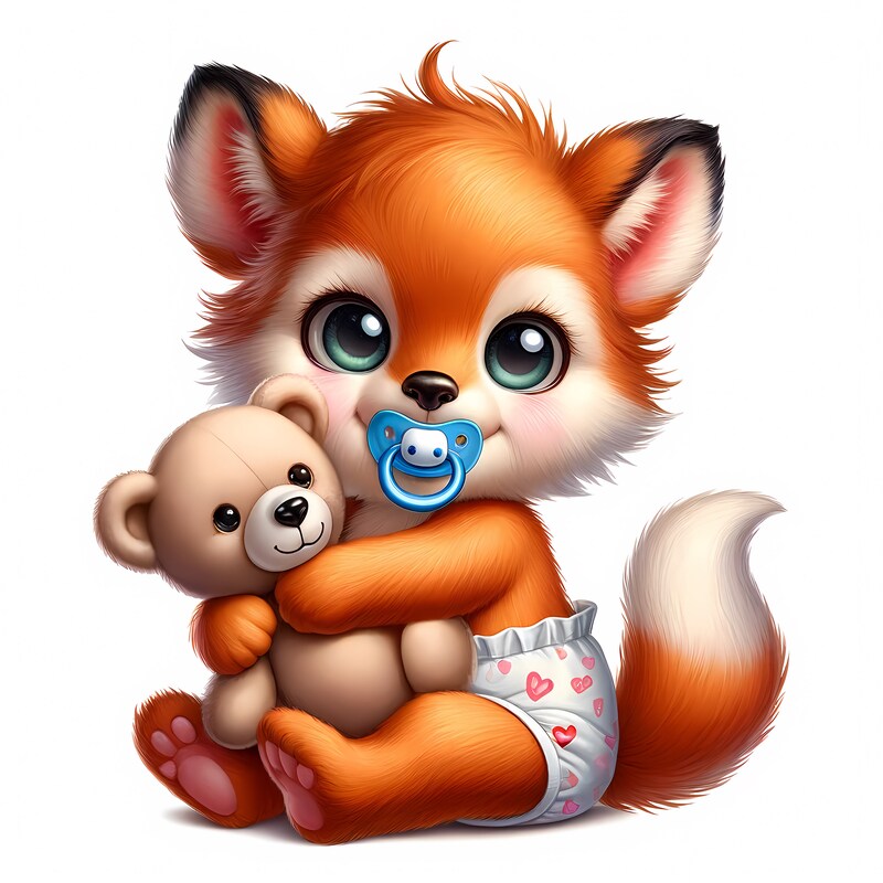 Baby Fox - Etsy