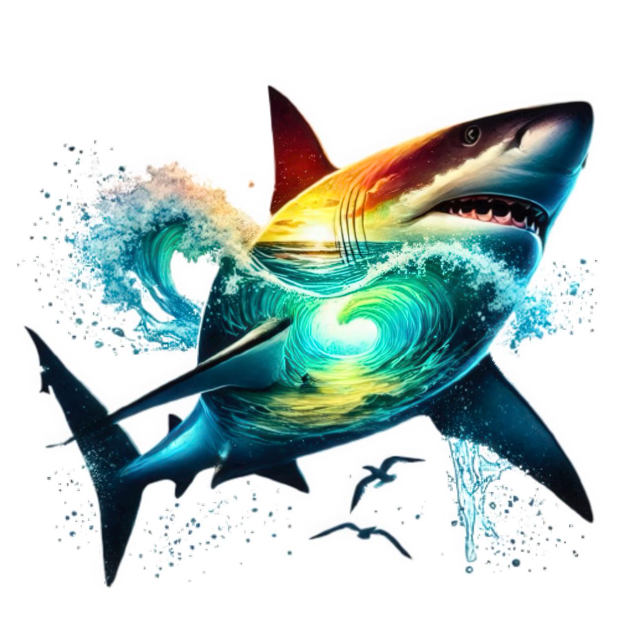 Majestic Shark Clipart Bundle | Ocean Marine Life Pngs (digital ...