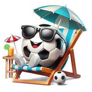 Cute Soccer Ball Clipart | 12 High-quality Jpgs | Adorable Football ...