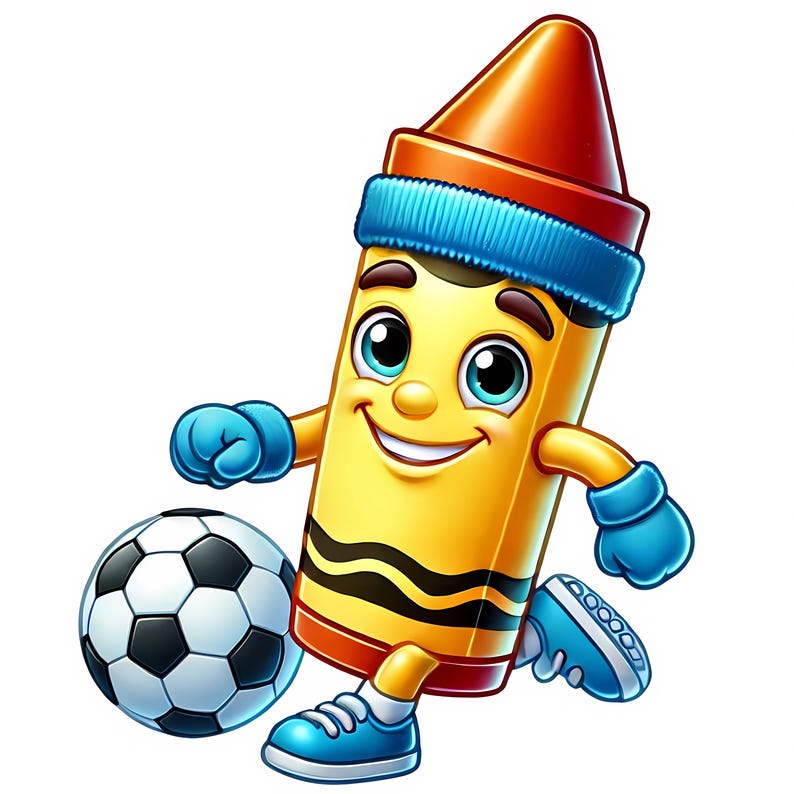 Cute Crayon Clipart Bundle | High-quality Jpgs (digital Download) - Etsy