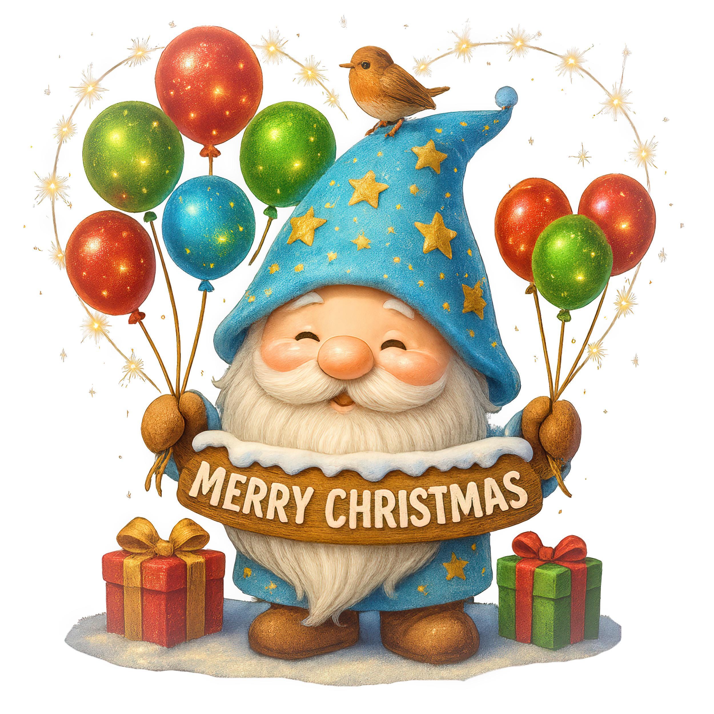 Christmas Gnome Clipart Bundle, Holiday PNG Graphics (digital Download ...