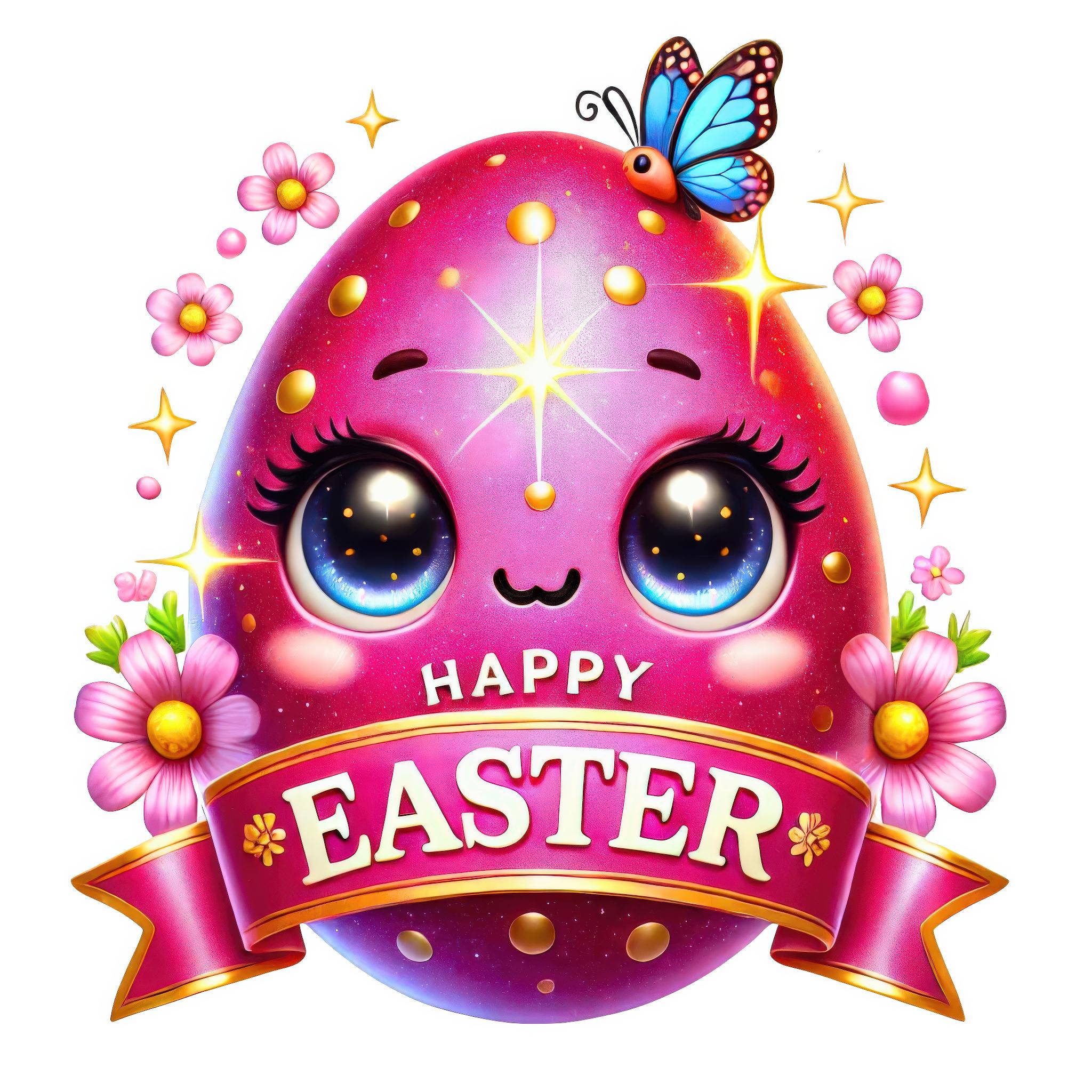 Cute Easter Egg Clipart Bundle | High-quality Designs (digital Download ...