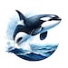 Killer Whale Clipart 12 High-quality Jpgs Orca Whale Clipart Bundle ...