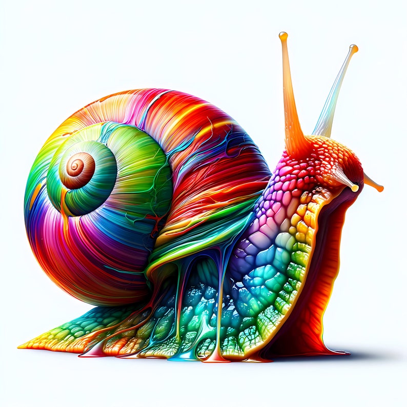 Snail Clipart Bundle 12 High-quality Jpgs Vivid Snail Clipart Nature ...