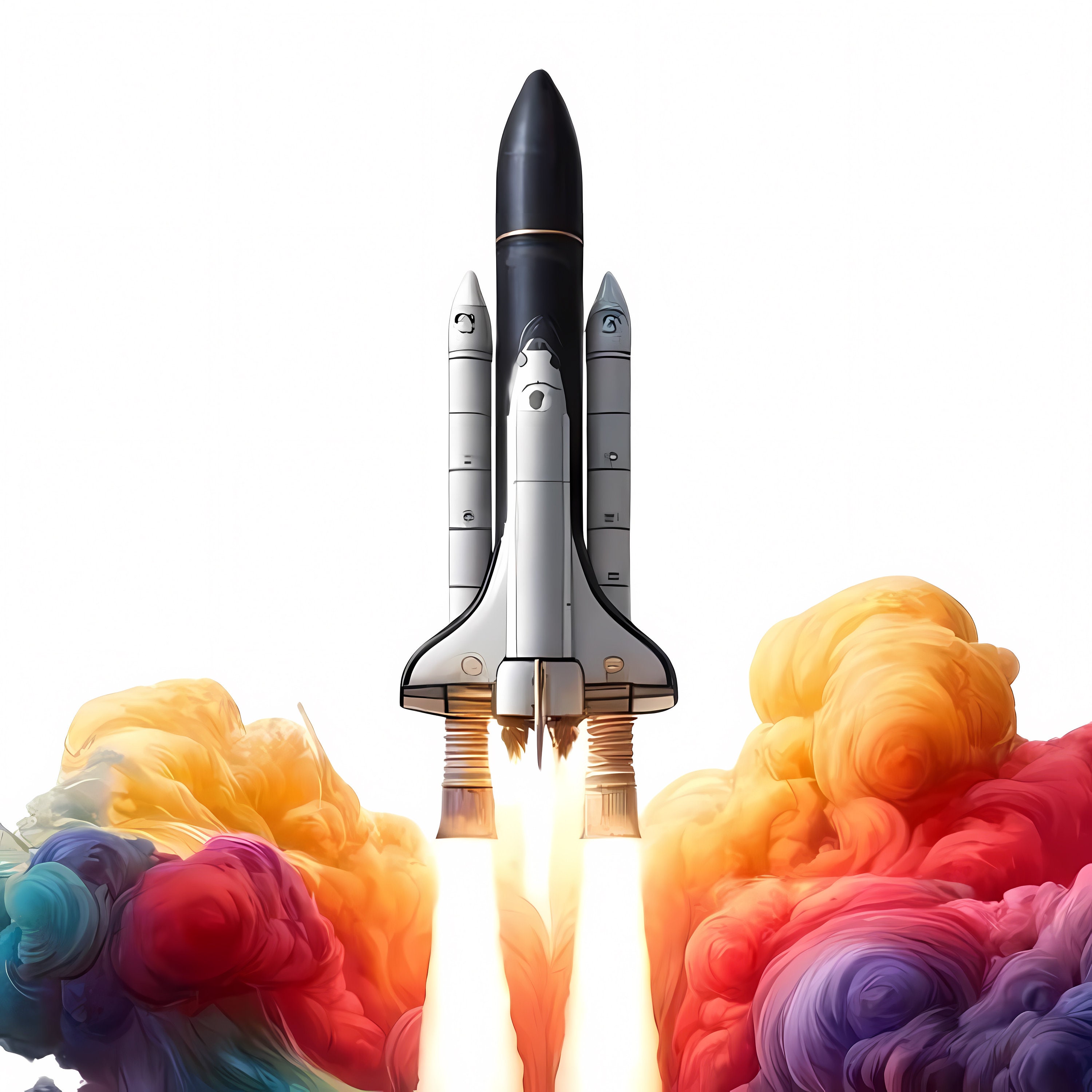 Rocket Launch Clipart | High-quality Jpgs for Commercial Use (digital ...