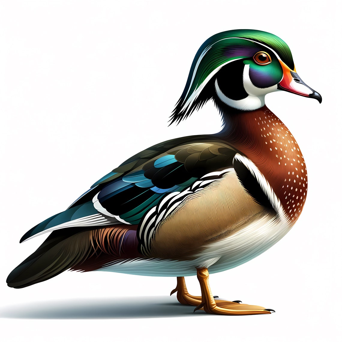 Wood Duck Clipart Set | High-quality Jpgs (digital Download) - Etsy