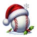 Christmas Baseball Clipart: Festive Holiday Sport Designs (digital ...