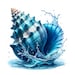 Blue Seashell Clipart 12 High-quality Jpgs Colorful Seashell Clipart ...