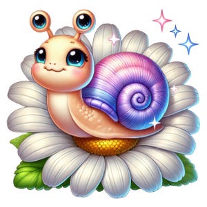 Cute Snail Clipart | 12 High-quality Designs | Adorable Snail Clipart ...