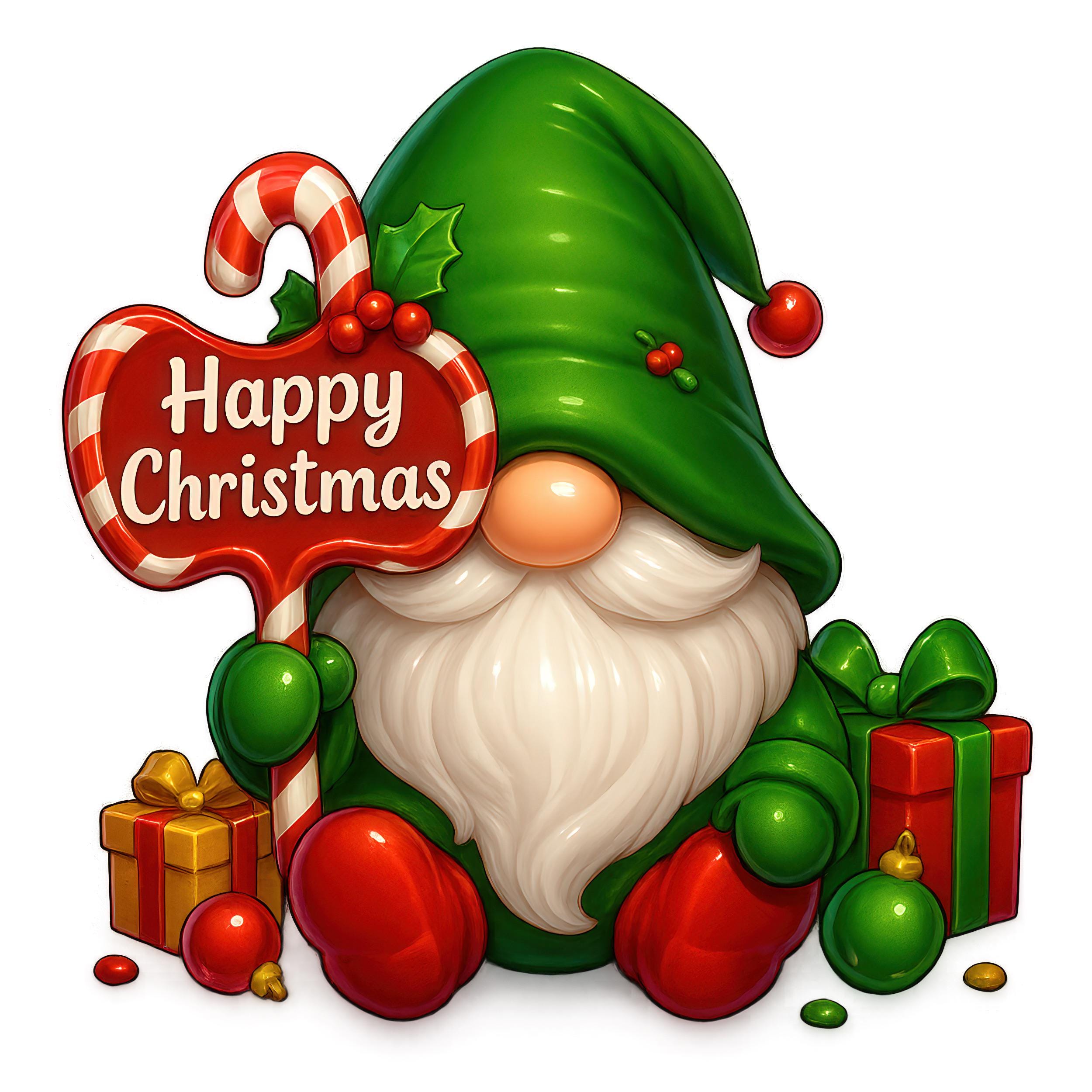 12 Christmas Gnome Clipart Bundle: Holiday PNG Graphics (digital ...