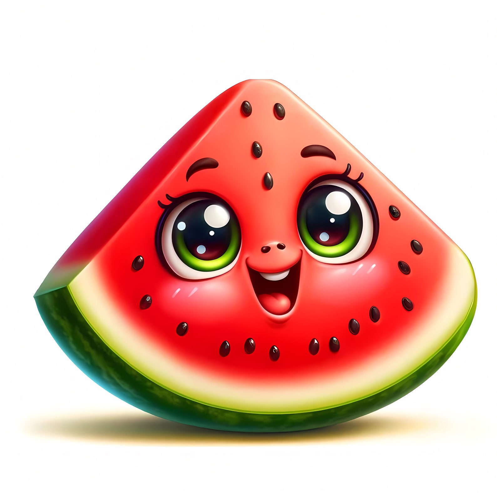 Cute Watermelon Clipart 12 High-quality Jpgs Clipart Bundle Nursery ...