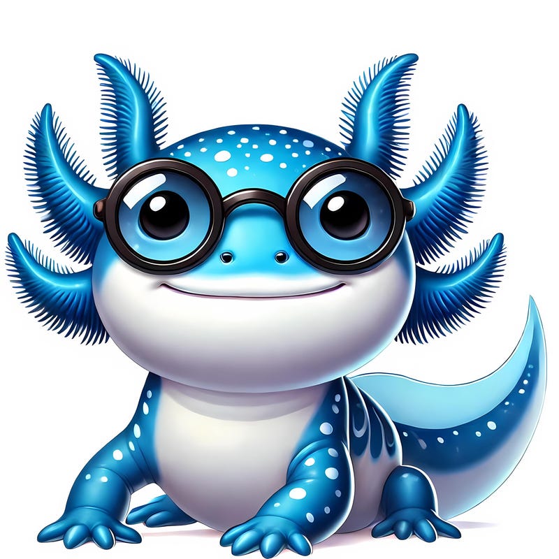 Cute Axolotl Kawaii - Etsy