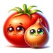 Cute Tomato Clipart Bundle – Adorable Vegetable Art (digital Download ...