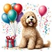 Cockapoo Birthday Clipart | Party Dog Art 11 Jpgs (commercial Use) - Etsy