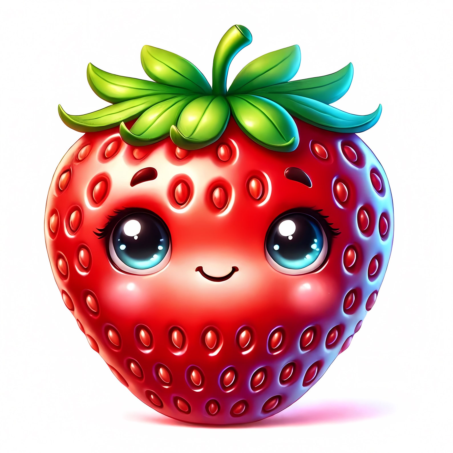 Cute Strawberry Clipart 11 High-quality Jpgs Adorable Strawberry ...