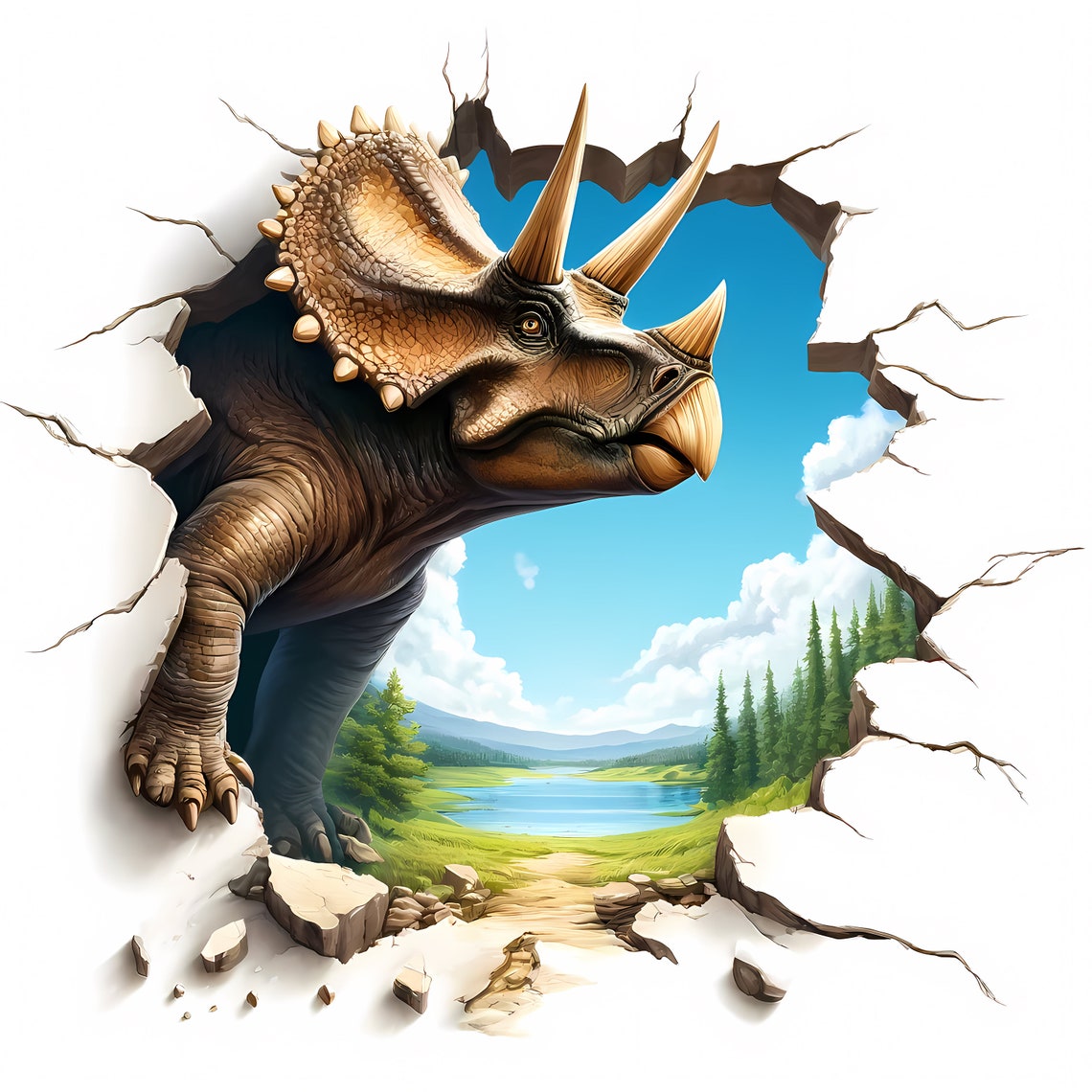 3D Dinosaur Clipart 12 High-quality Jpgs Realistic Dinosaur Clipart ...