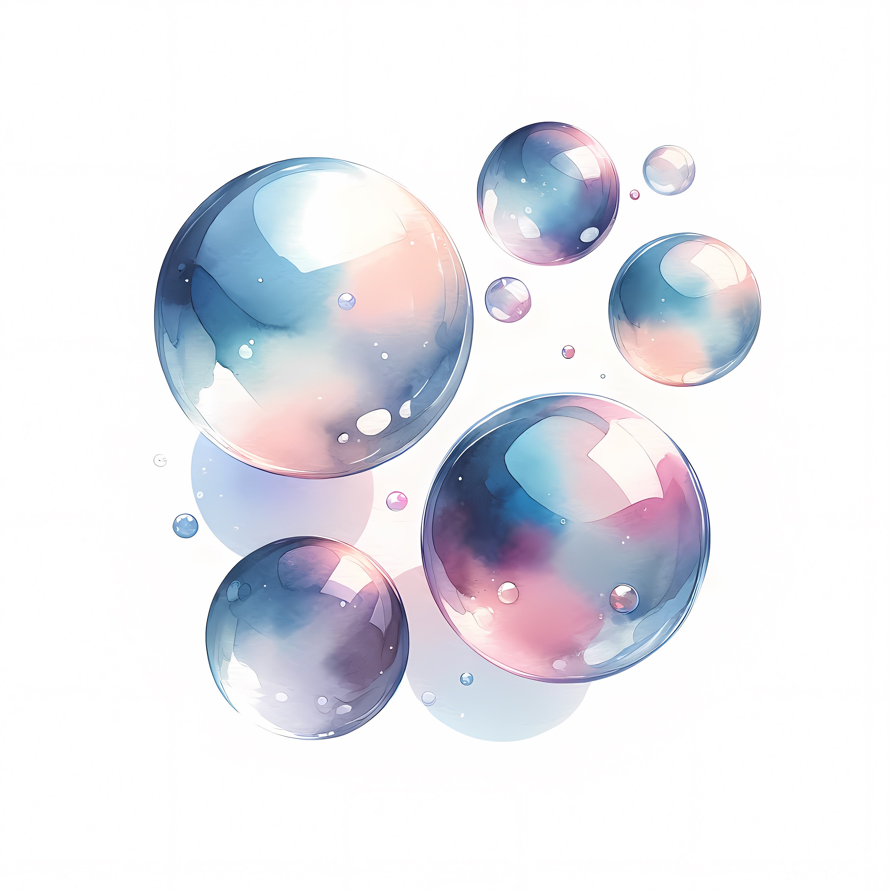 Bubble Clipart | 15 High-quality Jpgs | Whimsical Bubbles Clipart ...