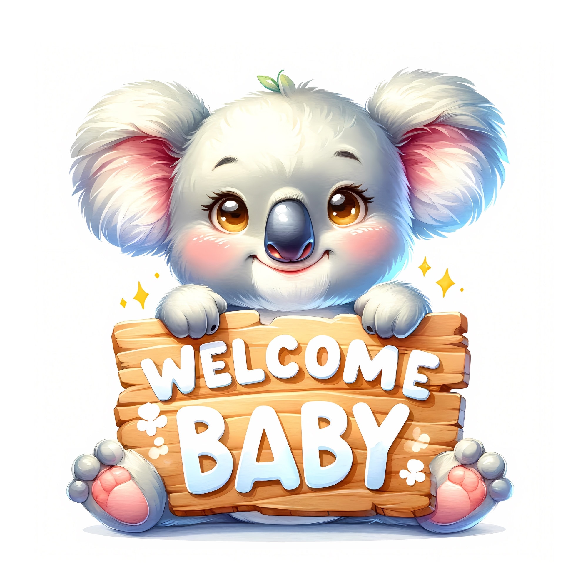 Welcome Baby Clipart 12 High-quality Jpgs Baby Shower Nursery Decor ...