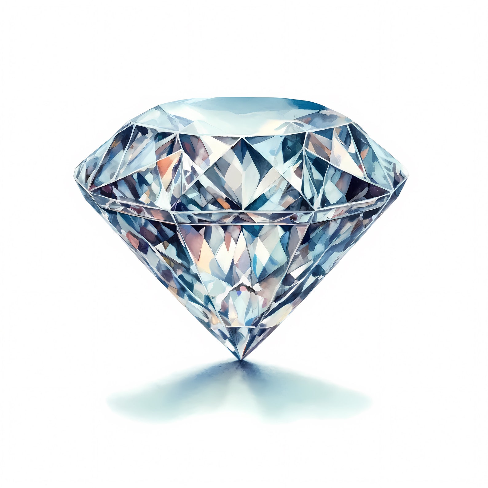 Glamorous Diamond Clipart Bundle | High-quality Jpgs (digital Download ...