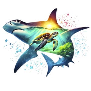 Hammerhead Shark Clipart | 12 High-quality Pngs | Majestic Hammerhead ...