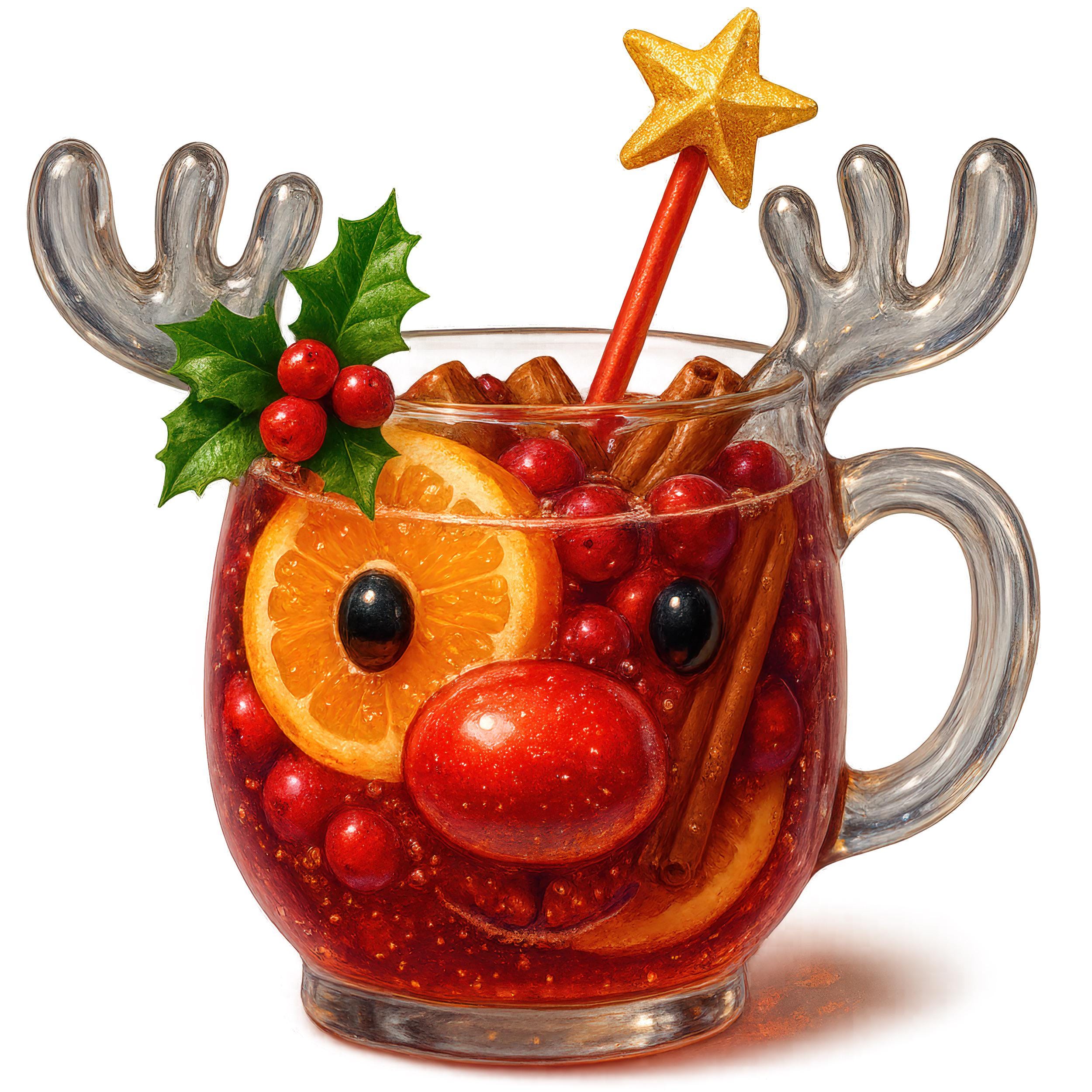 12 Christmas Drinks Clipart Bundle: Festive Holiday Beverage Pngs ...
