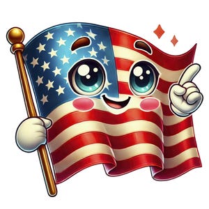 American Flag Clipart Bundle, Patriotic PNG (digital Download - Etsy