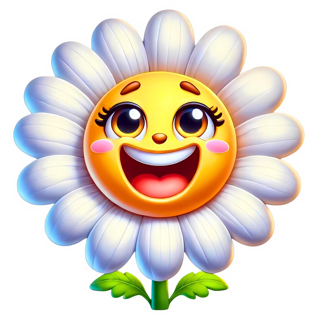 Cute Daisy Clipart 12 High-quality Jpgs Adorable Daisy Clipart Bundle ...
