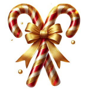 Festive Candy Cane Christmas Clipart Bundle (12 JPG Digital Download ...