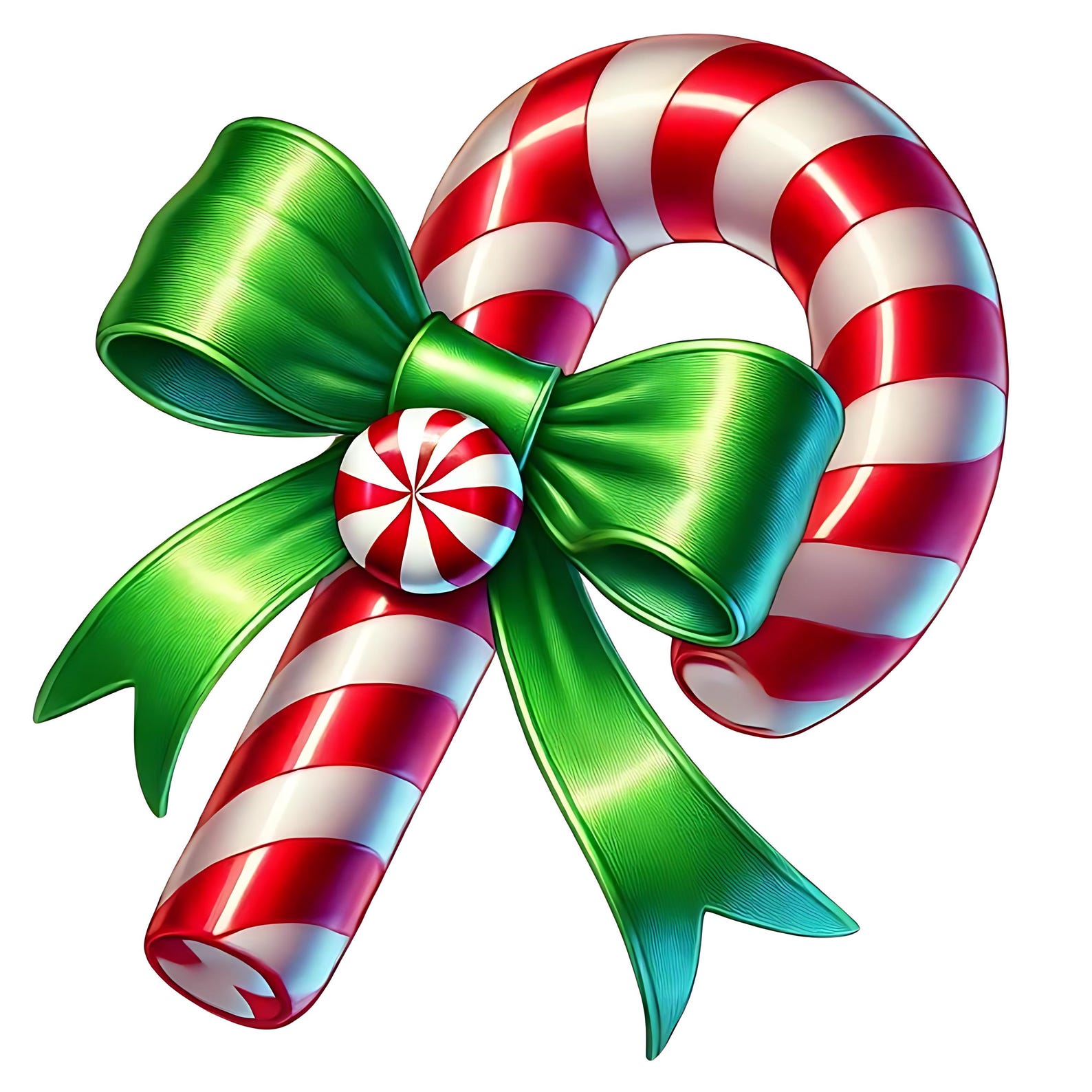 Festive Candy Cane Christmas Clipart Bundle (12 JPG Digital Download ...