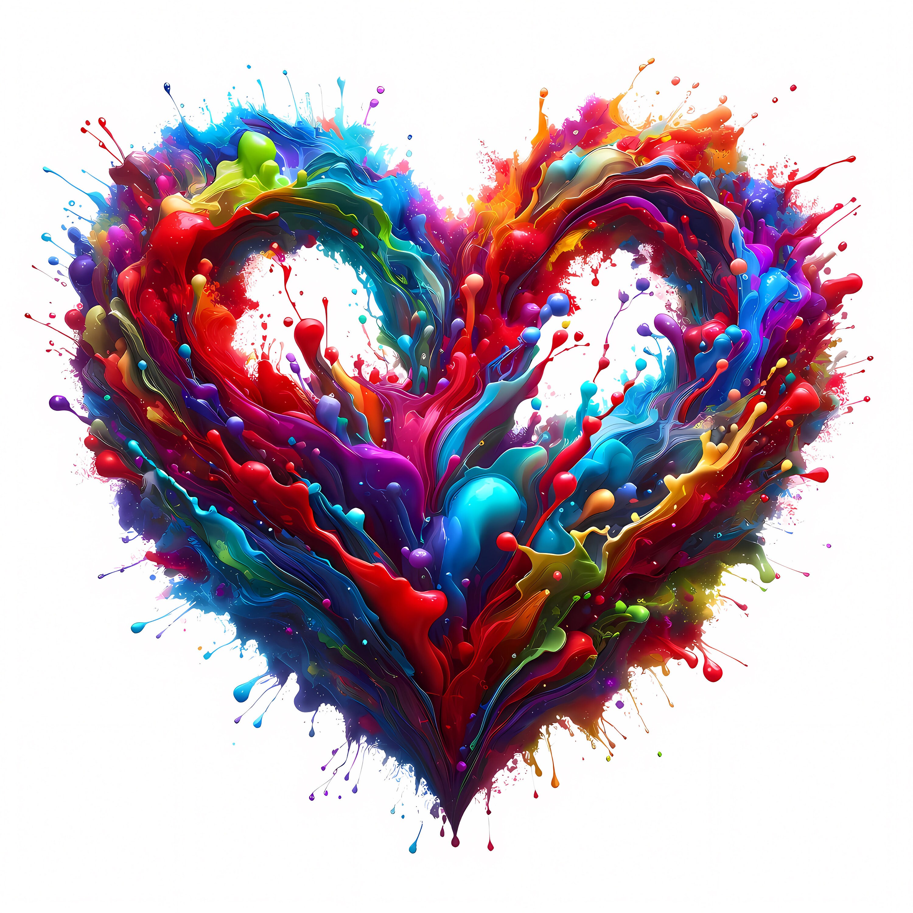Colorful Hearts Clipart 11 High-quality Jpgs Vibrant Heart Clipart ...
