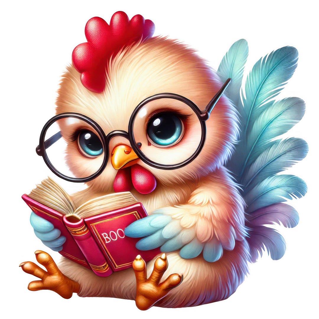 Cute Rooster Clipart, 12 High-quality Design, Adorable Rooster Clipart ...