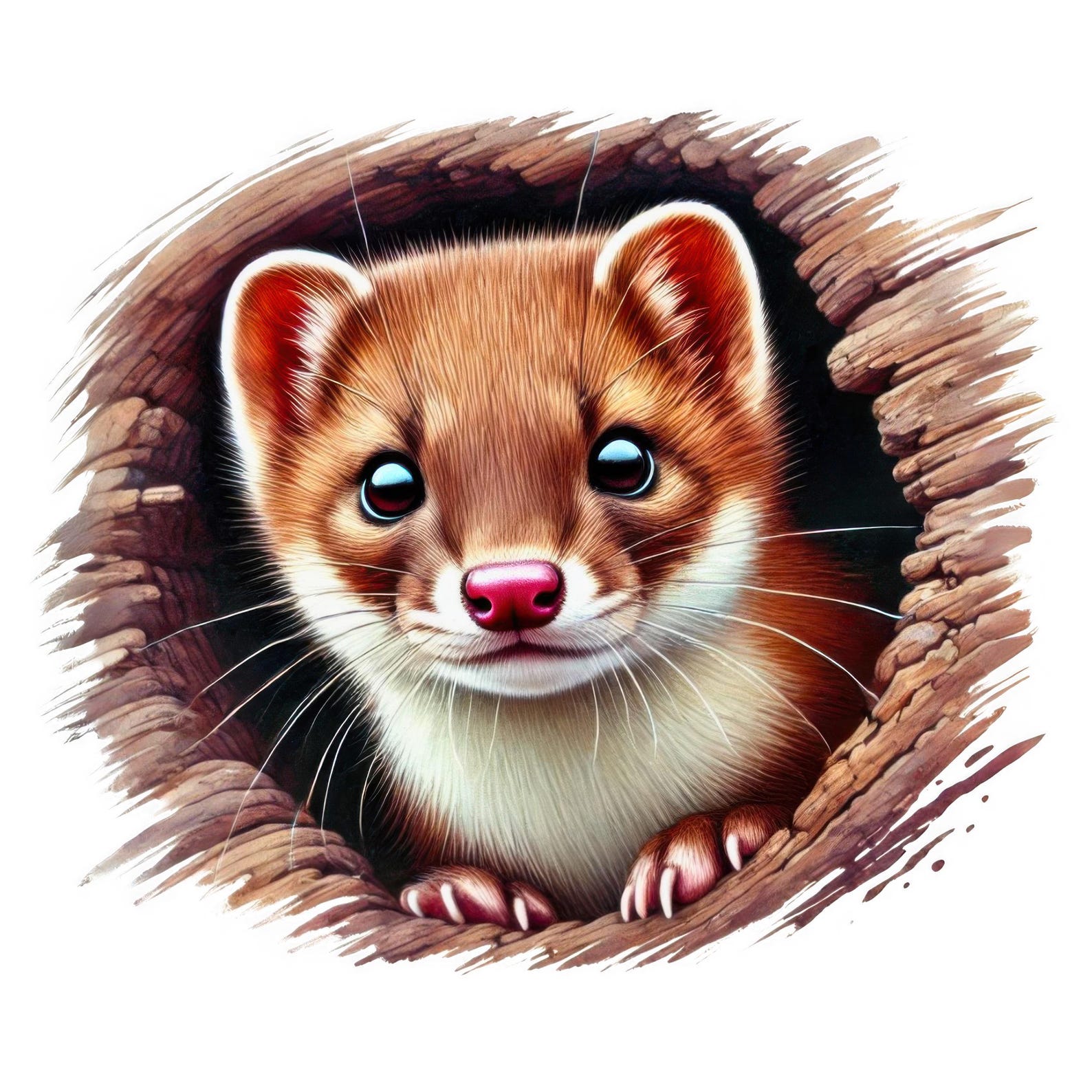 Stoat Clipart | 11 High-quality Designs | Cute Stoat Clipart Bundle ...