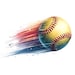 Colorful Softball Clipart 10 High-quality Jpgs Vibrant Softball Clipart ...