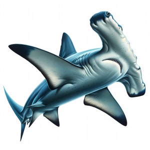 Hammerhead Shark Clipart: Marine Illustrations (commercial Use ...