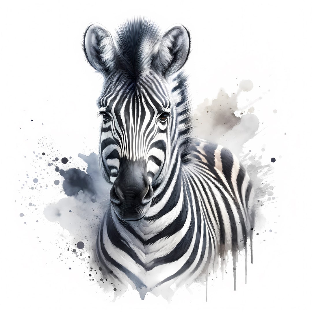 Zebra Clipart | 12 High-quality Jpgs | Clipart Bundle | Wall Art ...