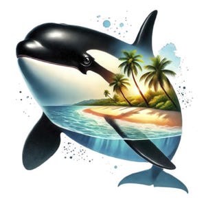 Orca Clipart Bundle | Majestic Ocean PNG Graphics (digital Download ...