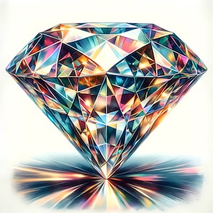 Glamorous Diamond Clipart Bundle | High-quality Jpgs (digital Download ...