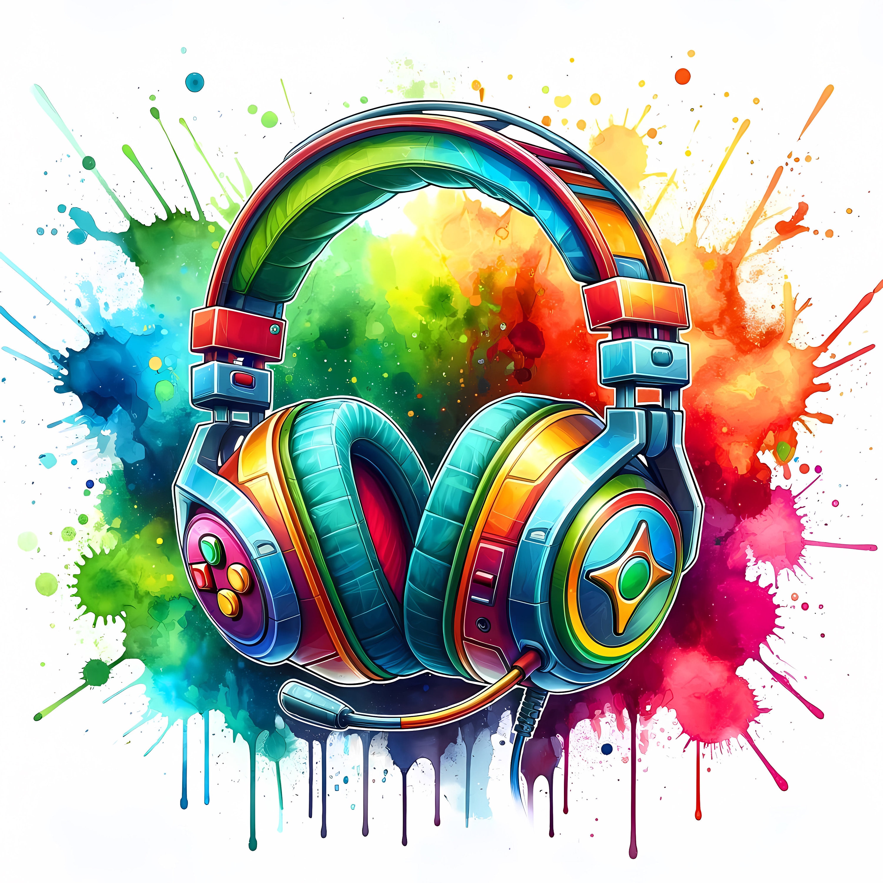Abstract Headphones