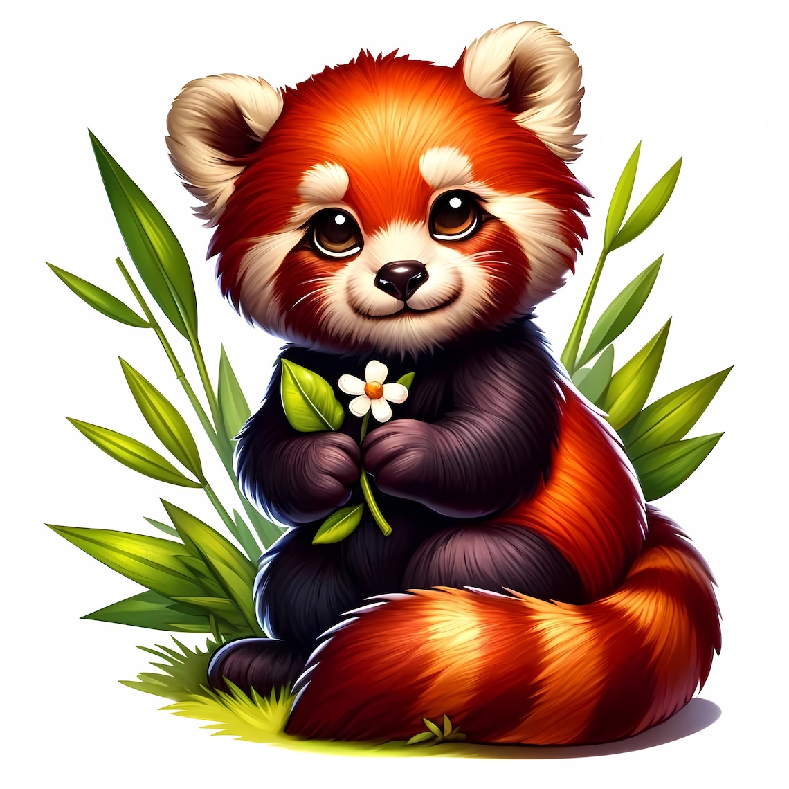 Cute Red Panda Clipart Bundle 10 High-quality Jpgs Adorable Red Panda ...