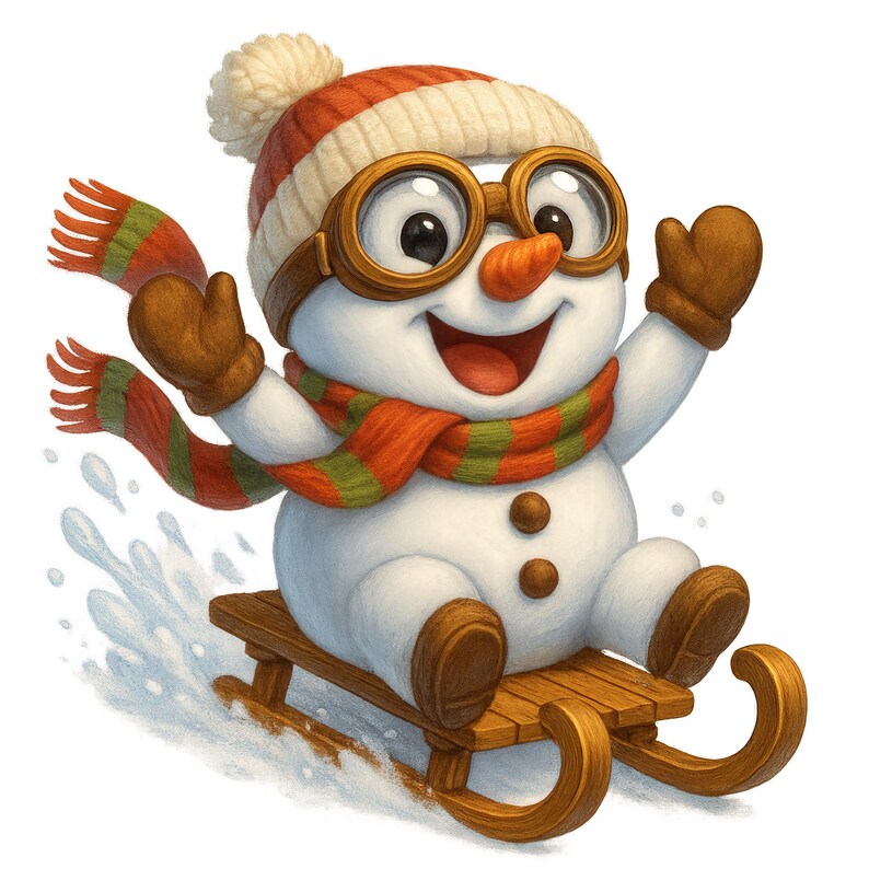 15 Cute Snowman Clipart Bundle, Winter Snowman Pngs, Christmas Snowman ...