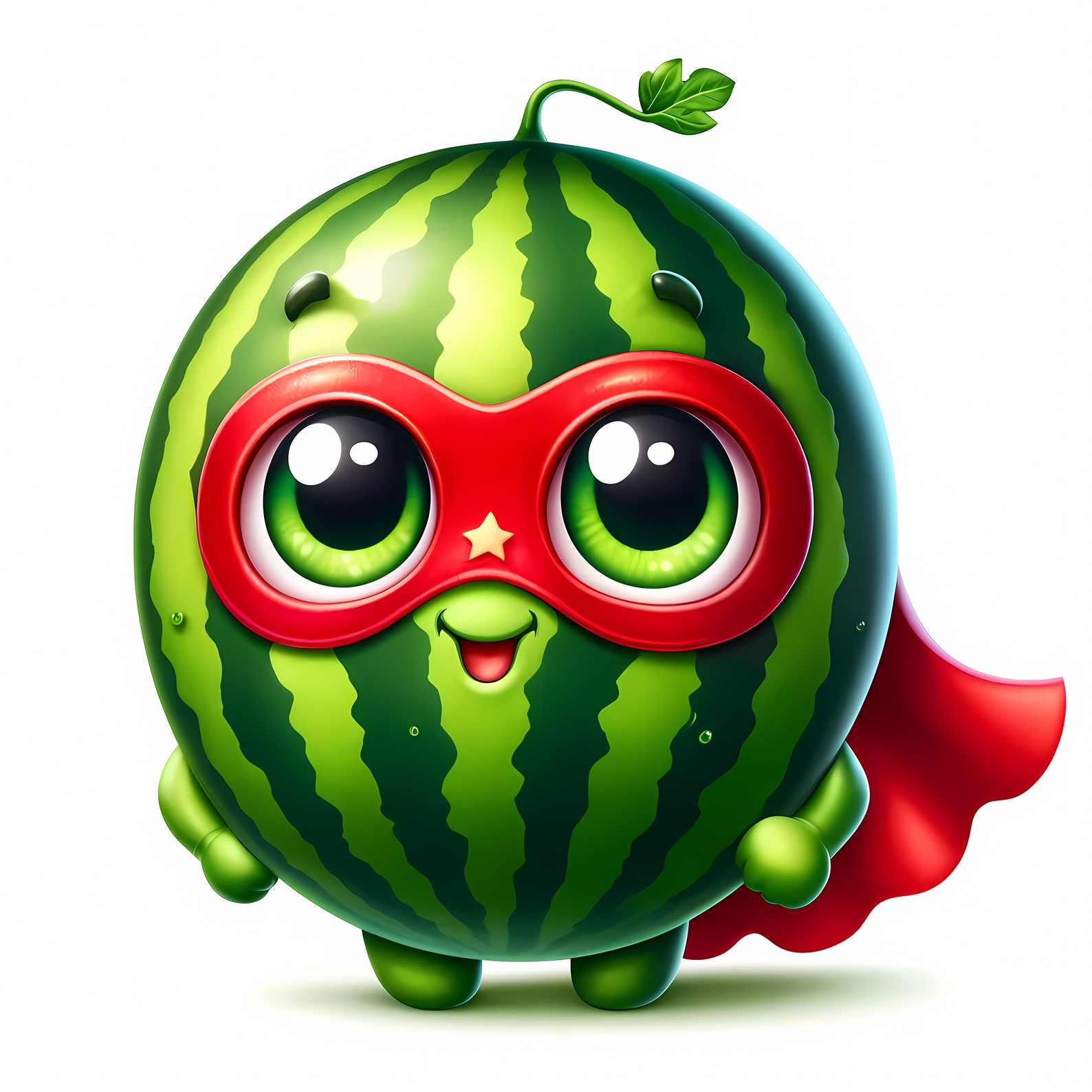Cute Watermelon Clipart 12 High-quality Jpgs Clipart Bundle Nursery ...