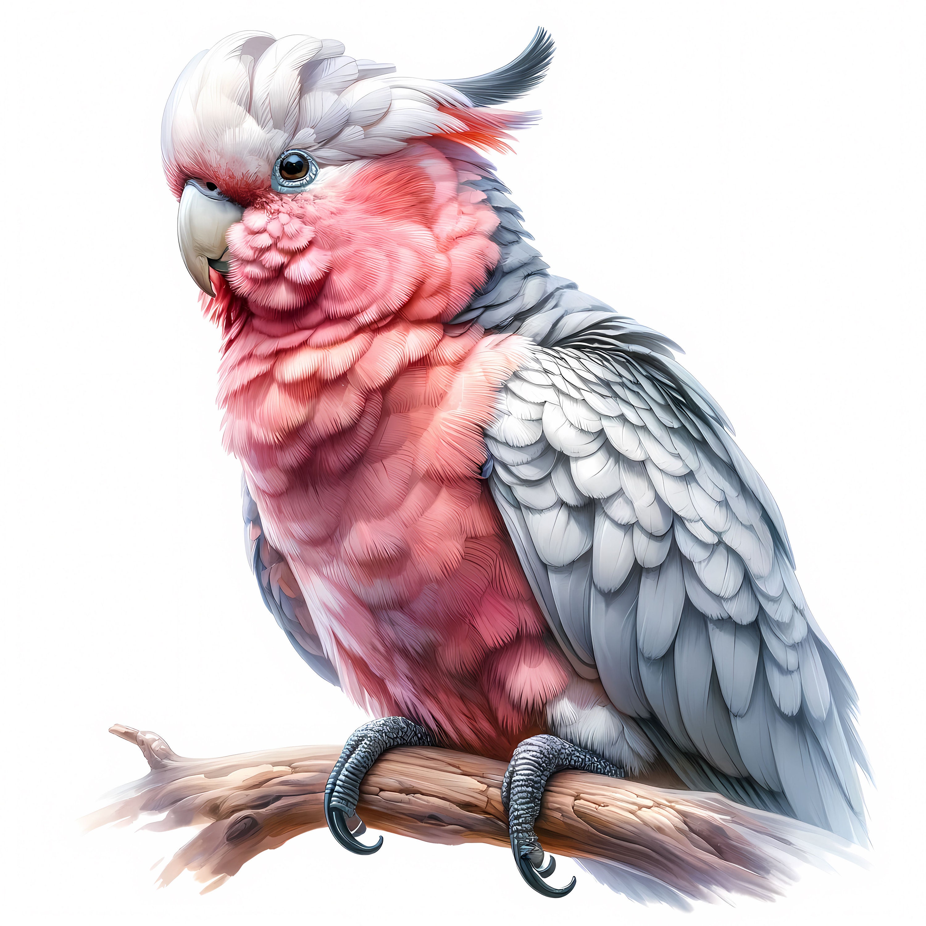 Galah Cockatoo Clipart 12 High-quality Jpgs Majestic Galah Cockatoo ...