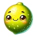 Cute Lime Clipart | 12 High-quality Jpgs | Adorable Cartoon Lime ...