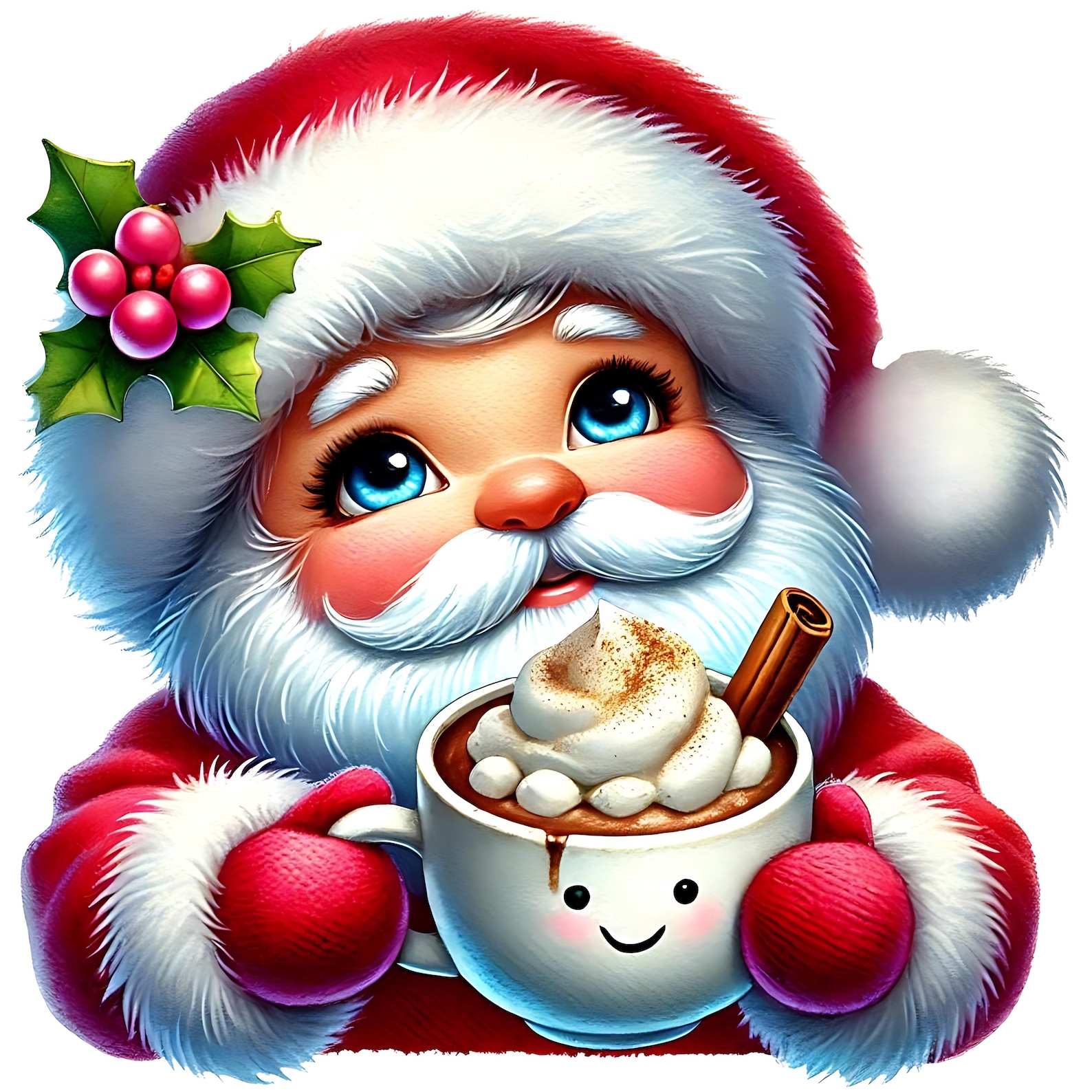 Cute Christmas Gnome Clipart Bundle | Holiday Jpgs (digital Download ...