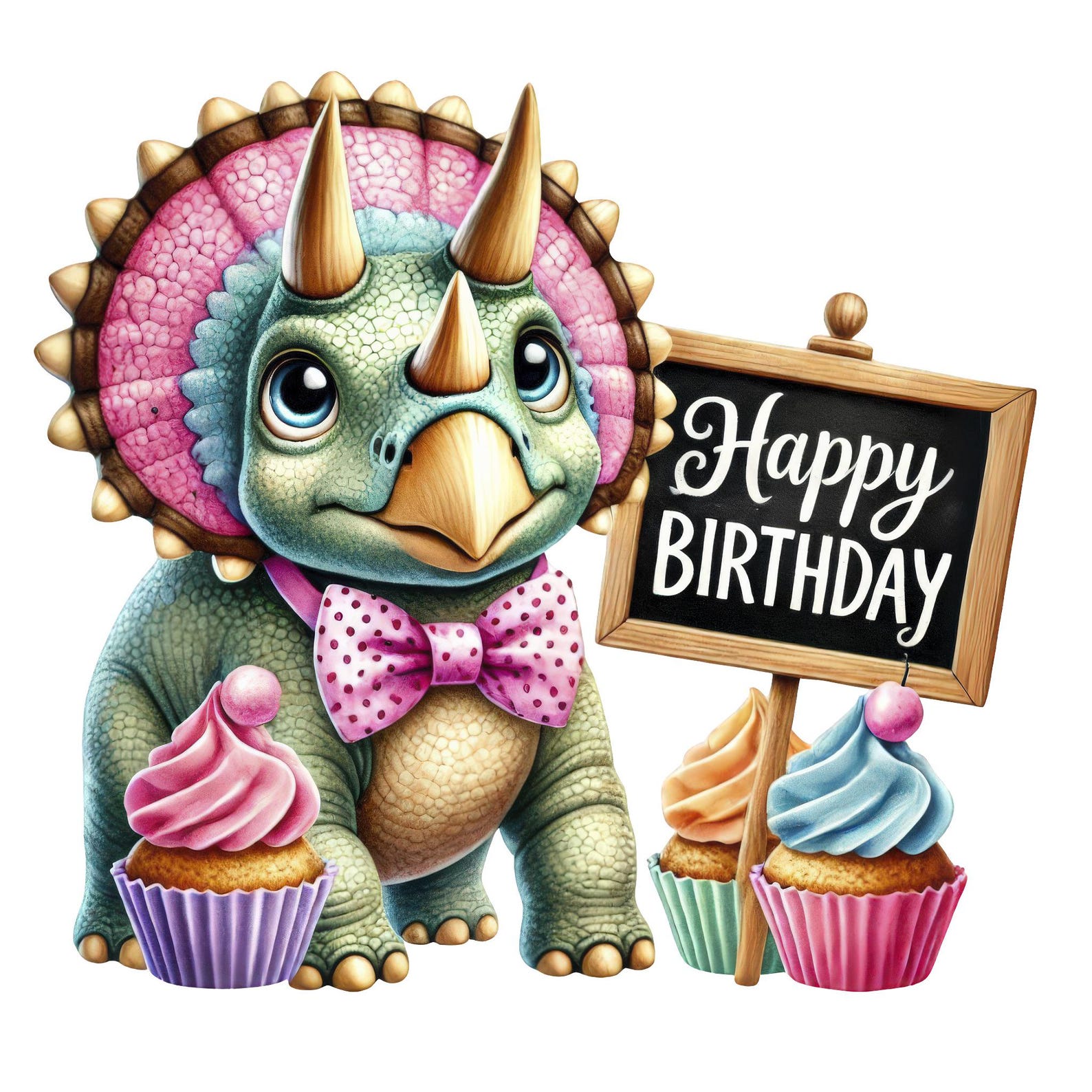 Dinosaur Birthday Clipart | Party Dino Kids Graphic (digital Download ...