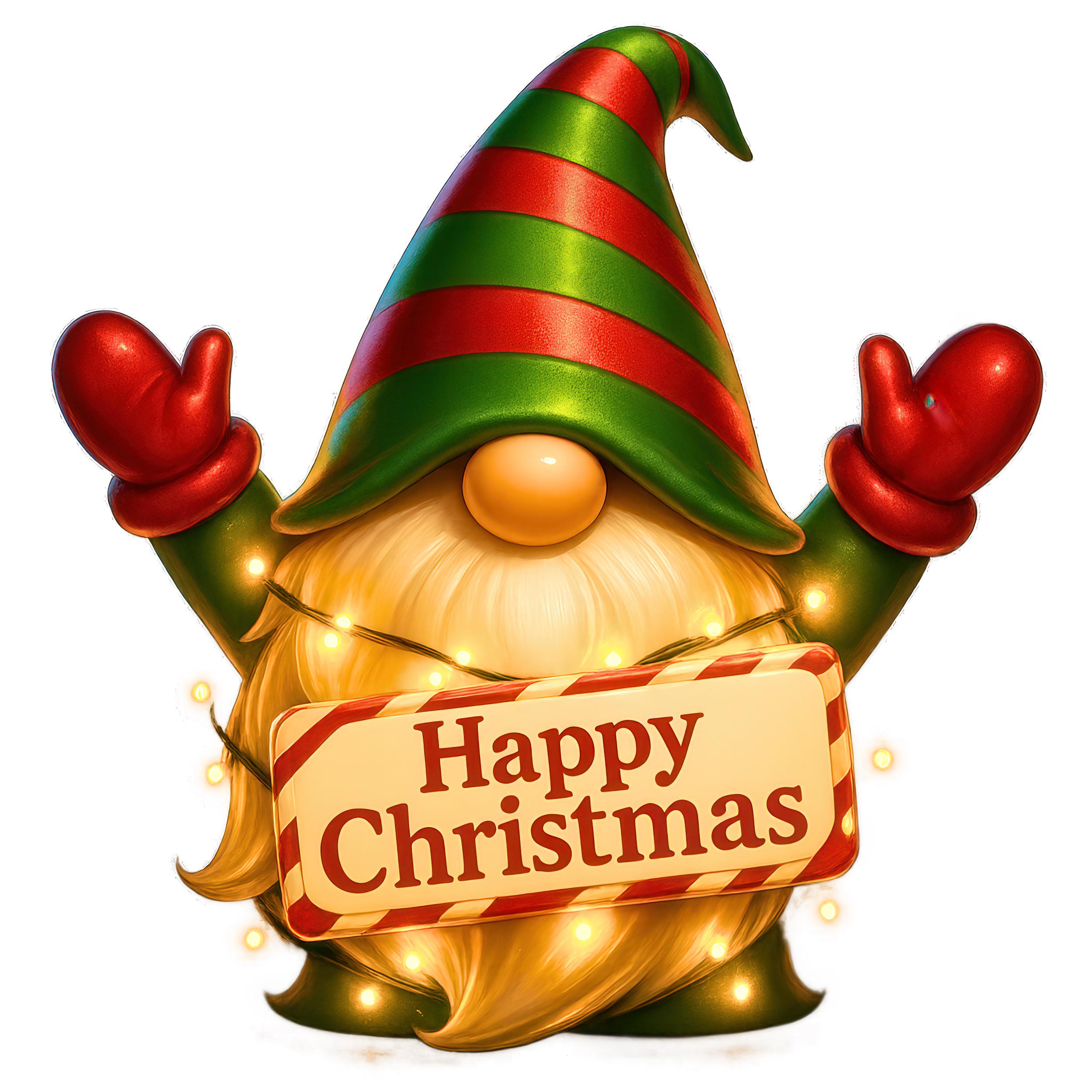 12 Christmas Gnome Clipart Bundle: Holiday PNG Graphics (digital ...