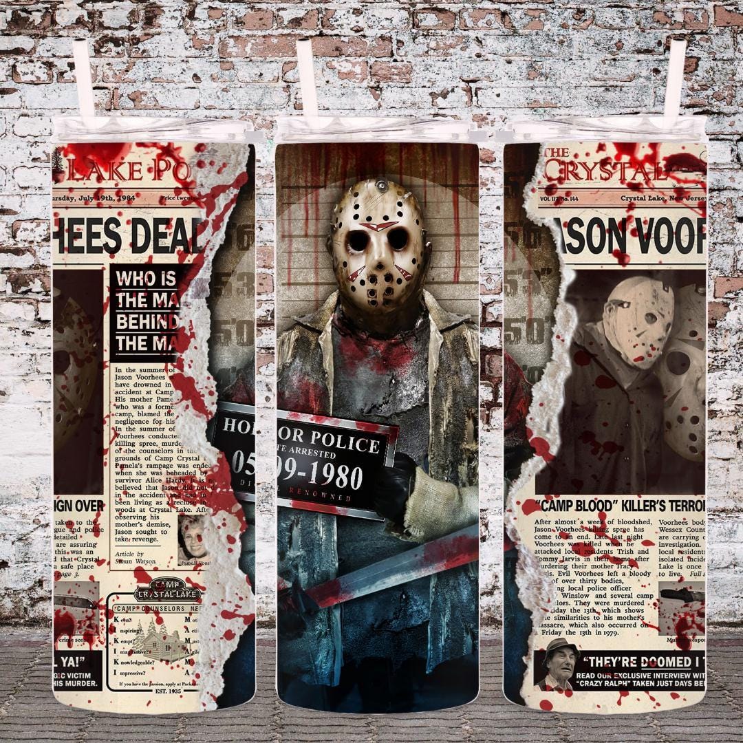 Camp Crystal Lake, Jason Voorhees, We're All Doomed, Newspaper, Blood ...