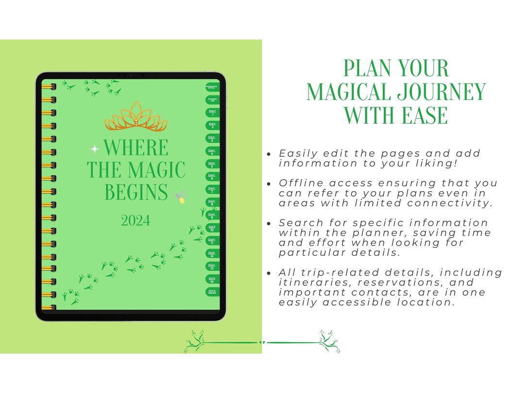 Magic Digital Planner, Travel Planner, 2024 Planner, iPad Planner ...
